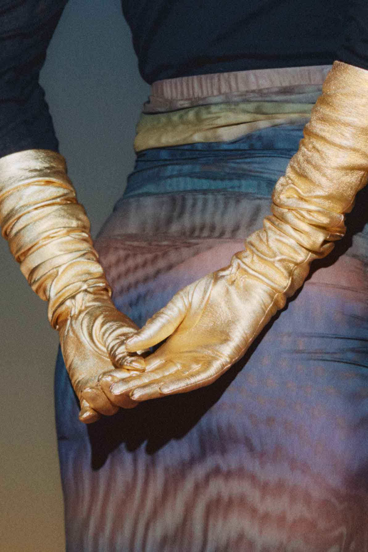Handsome Stockholm - Exclusive Leather Gloves – Essentials Extra Long Gold