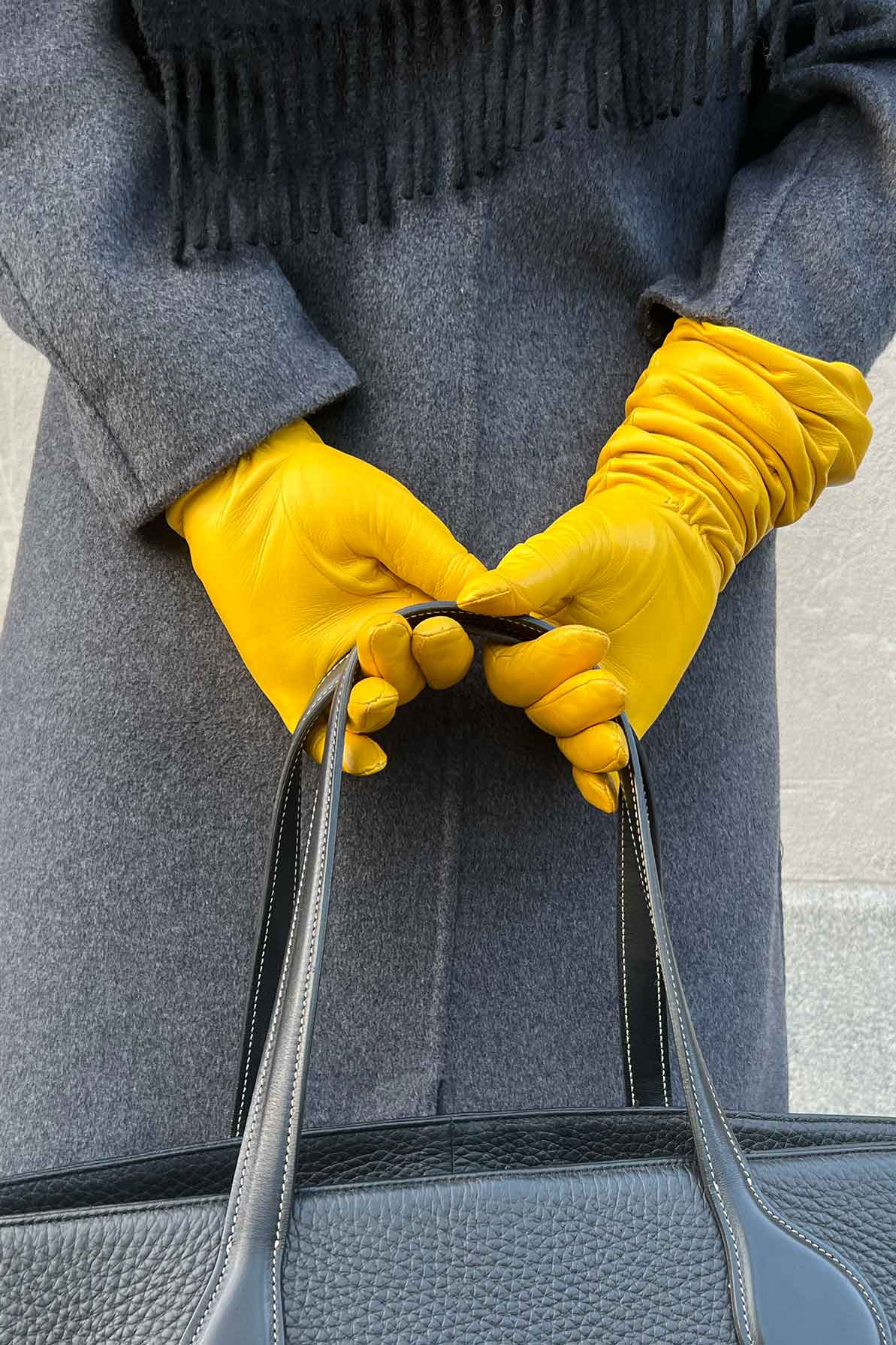 Handsome Stockholm – Exclusive Leather Gloves – Essentials Extra Long ...